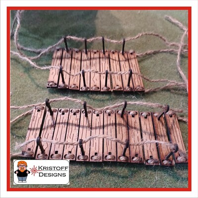 Star Wars Legion Rope bridge building 28mm 40k Terrain Scenery Wargame ...
