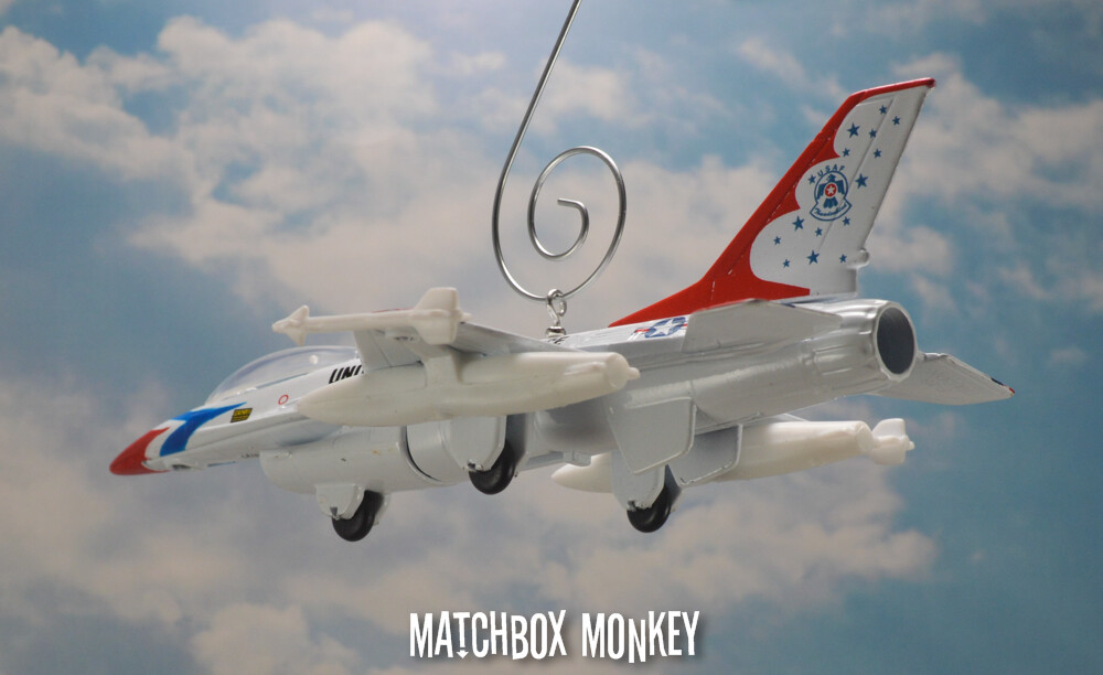 USAF Thunderbirds F-16 Falcon Christmas Ornament Top Gun Airplane Jet ...