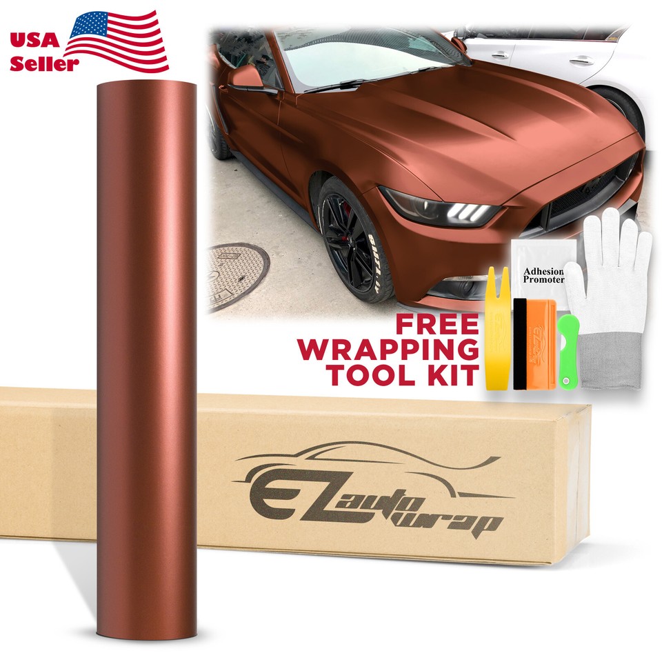 Premium Satin Chrome Matte Metallic Vinyl Wrap Sticker Sheet Film ...