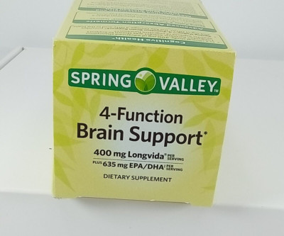Spring Valley 4-Function - 400mg Brain Health- 60 Softgels - EXP 05/26 | eBay