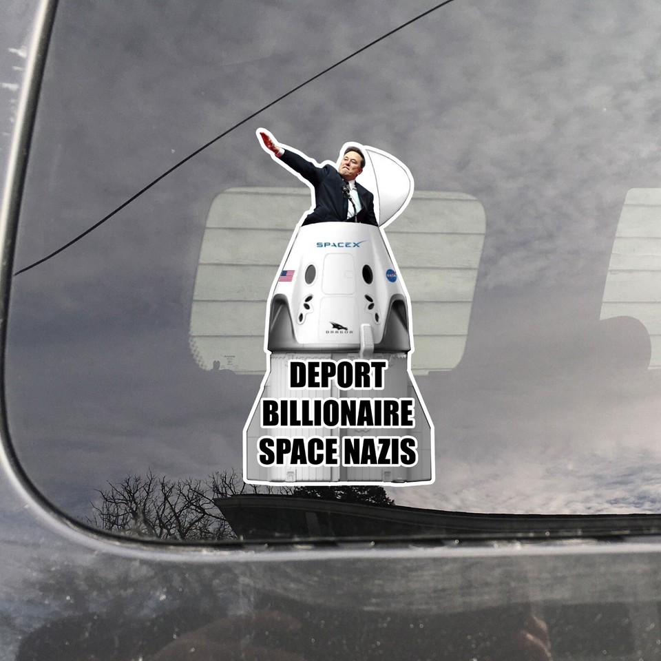 Deport Elon Musk Die Cut Sticker, Funny, Liberal, Anti Elon, FDT, Space ...