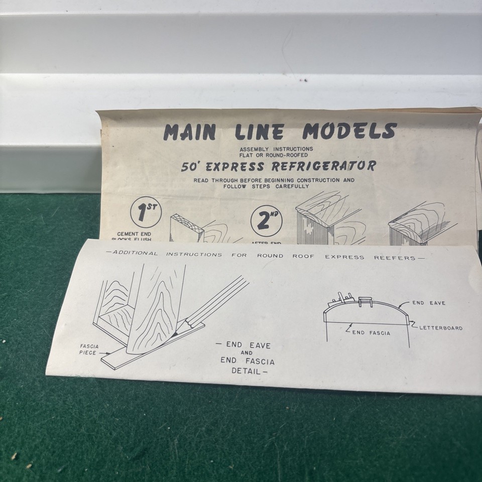Main Line Models HO Scale 50' Wood Pennsylvania Express Reefer Car NOS ...