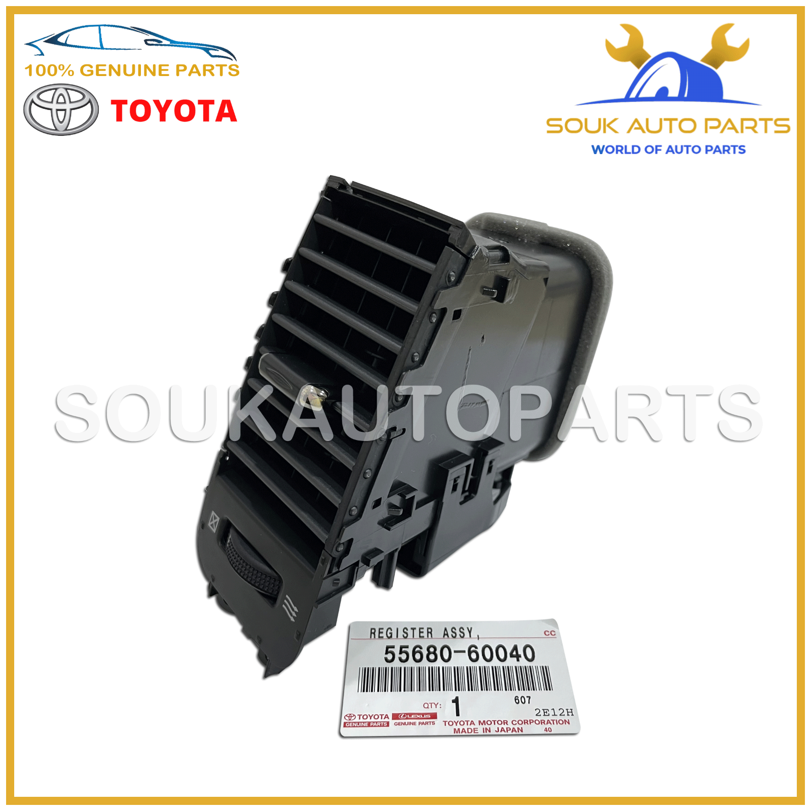 55680-60040 Genuine Toyota REGISTER ASSY, INSTRUMENT PANEL,LOWER NO.1 ...