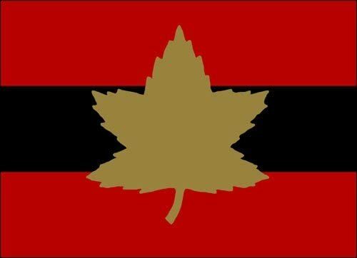 3x5 inch First Canadian Army Formation Flag Sticker (1st Crest Logo ...