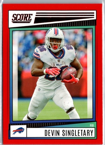 2022 SCORE RED DEVIN SINGLETARY BUFFALO BILLS #266 | eBay