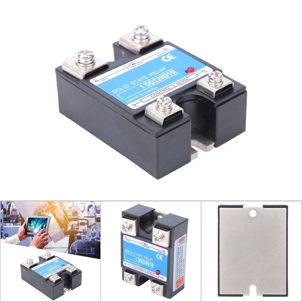 Solid State Relay DC DC SSR Input 3-32VDC Load 5-220VDC Control Relay 10A USA | eBay