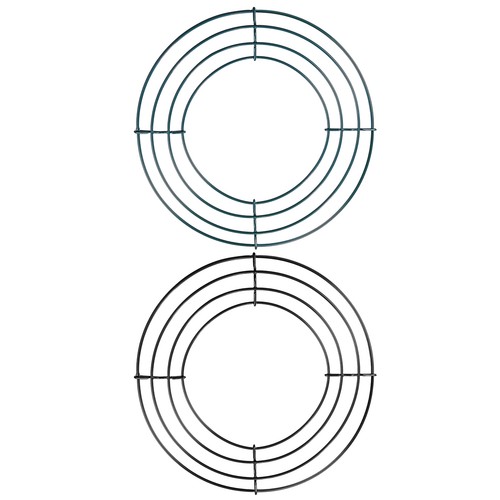 Metal Wreath Frame Wire Wreath Rings For Christmas Round Wreath ...