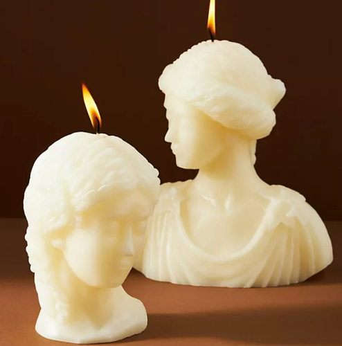 Anthropologie Roman Bust Candle Decorative - NEW (seconds) | eBay UK