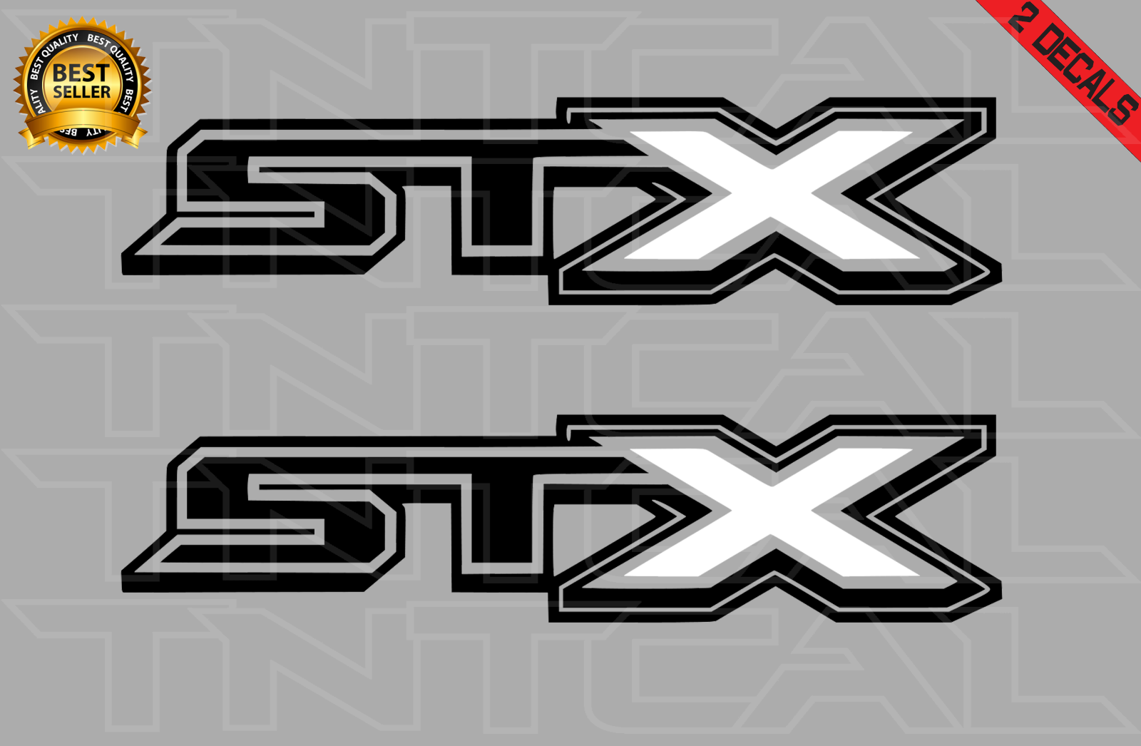 STX Decal Set Fits: 2015 - 2021 F150 F250 Truck Vinyl Sticker black ...