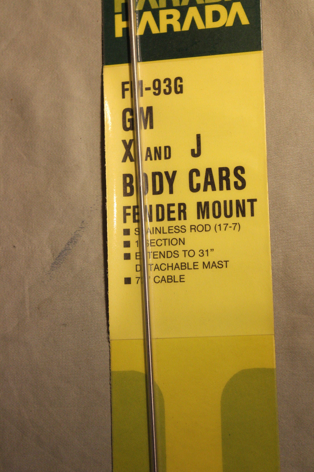 NOS Harada FM-93G AM FM Mobile Fender Mount Antenna For GM X & J Body ...