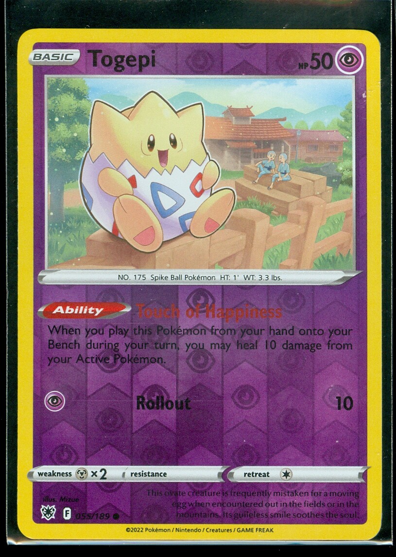 Pokemon TOGEPI 055/189 - Astral Radiance - Rev Holo - - MINT | eBay
