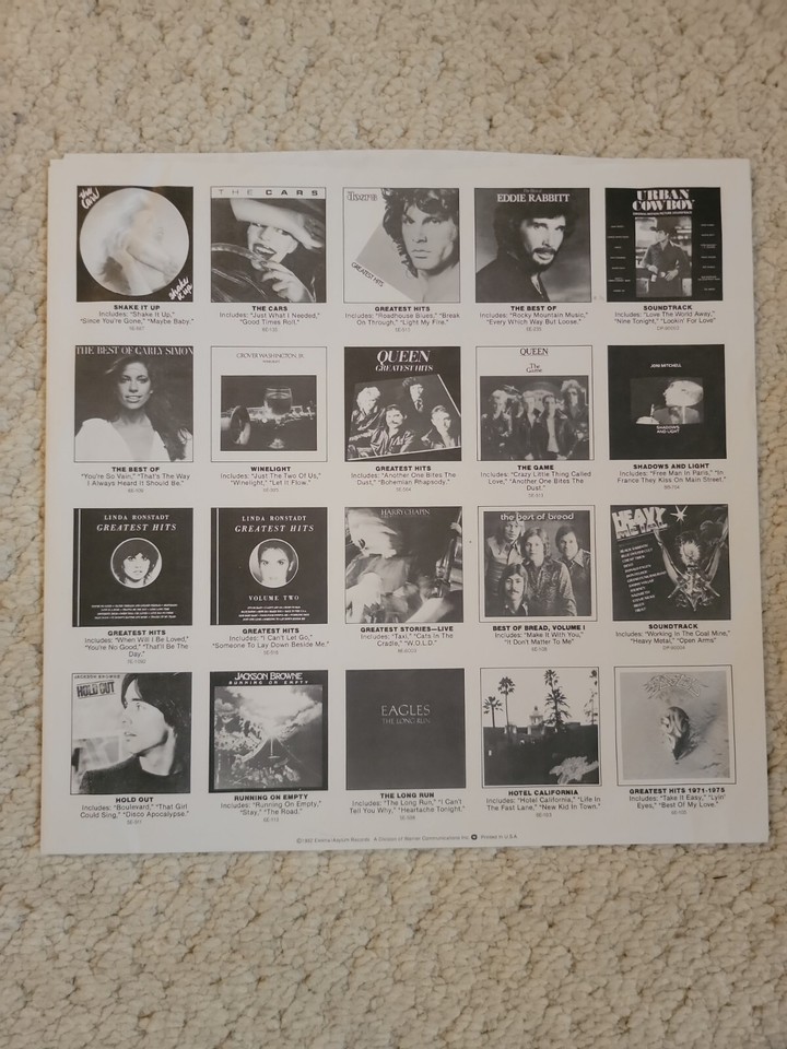Elektra Records Vintage Original Inner Sleeve x 5 See All Photos | eBay
