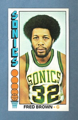 FRED BROWN 1976-77 Topps #15 Seattle Supersonics Tall Boy | eBay