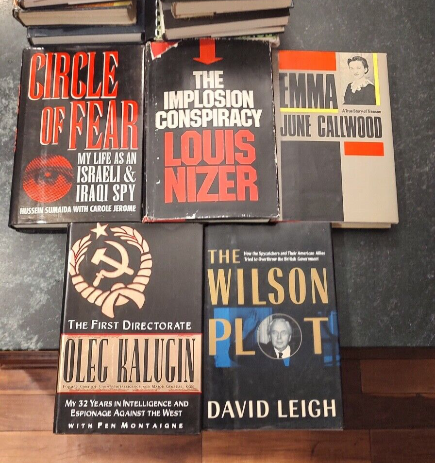 Espionage Spy Book Lot KGB CIA Mossad Traitors The Dark Arts Cloak ...