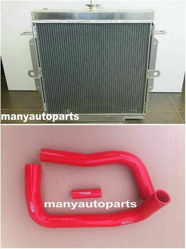 Aluminum Radiator & hose for Toyota Landcruiser 75 Series 2H Diesel ...