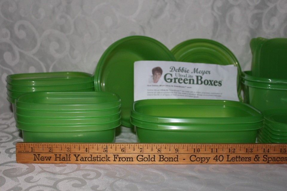 Large Lot of 28 Pieces Debbie Meyers Ultralite Green Boxes Brand New ...