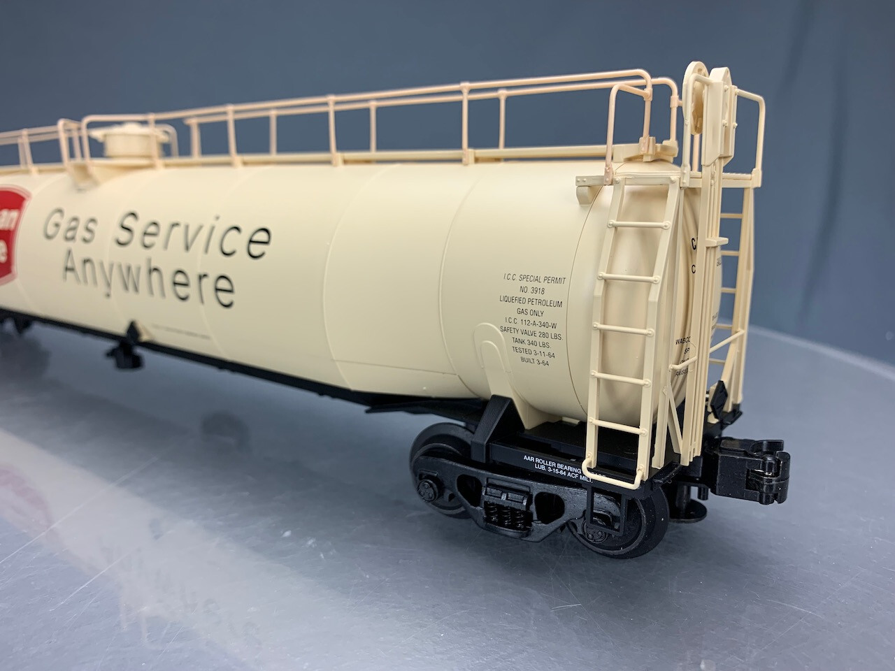 Atlas O ACF 33K Gallon Tank Car Suburban Propane CNTX #1309 NIB! O458 ...