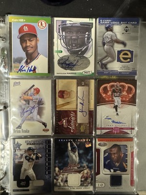 (45) Signed Autographed Relic Card Lot Baseball Topps Football ...