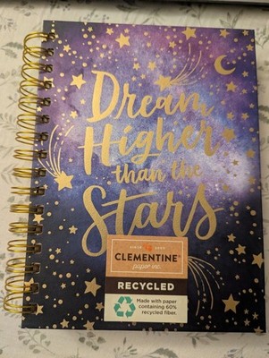 Clementine Journal Notebook Dream Higher than the stars 300 pages pen ...