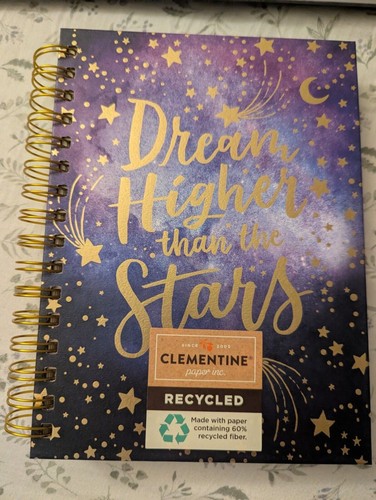 Clementine Journal Notebook Dream Higher than the stars 300 pages pen ...