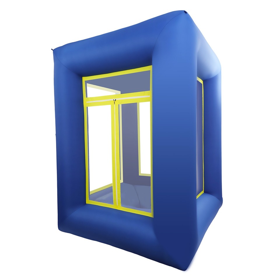 Inflatable Money Machine Booth Cash Grab Game Cube For Business Event ...