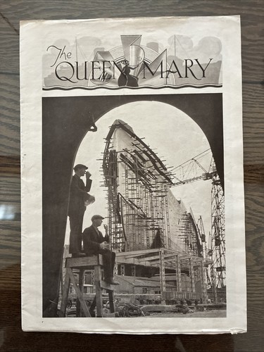 VTG 1935 CUNARD LINE NEWS LAUNCHING/CONSTRUCTION OF HULL NO. 534/RMS ...