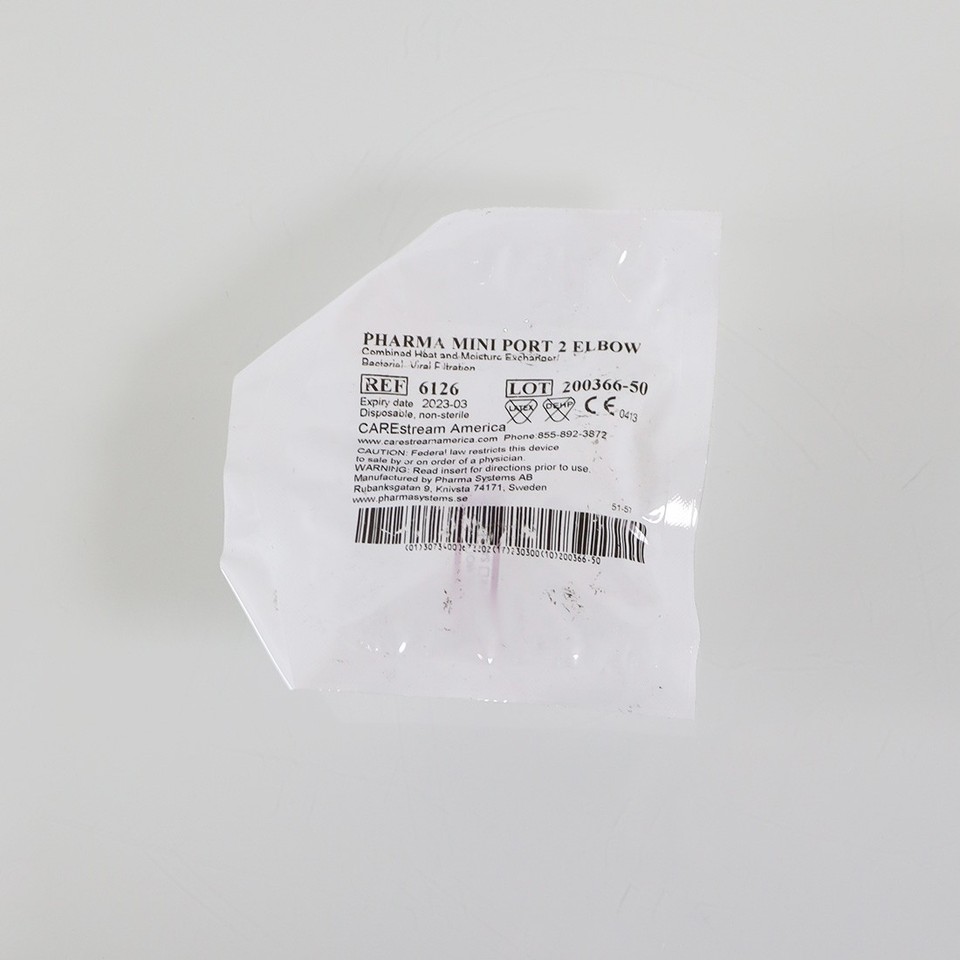 Pharma Systems Pharma Mini Port HME Filter Straight with Elbow 6126 ...