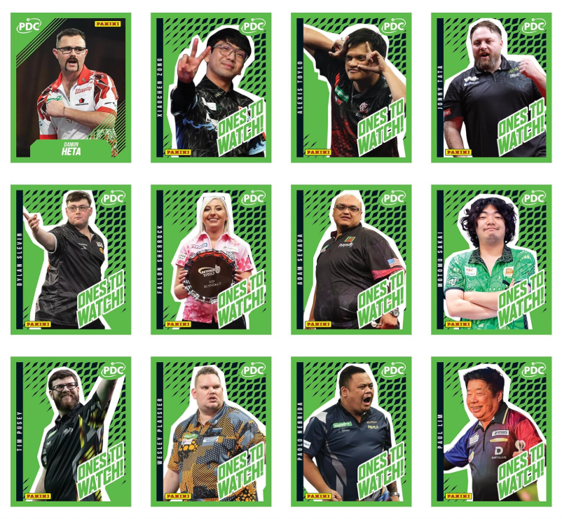 Missing Stickers 50p ea. Panini PDC World Darts Championship 2026 msg ...
