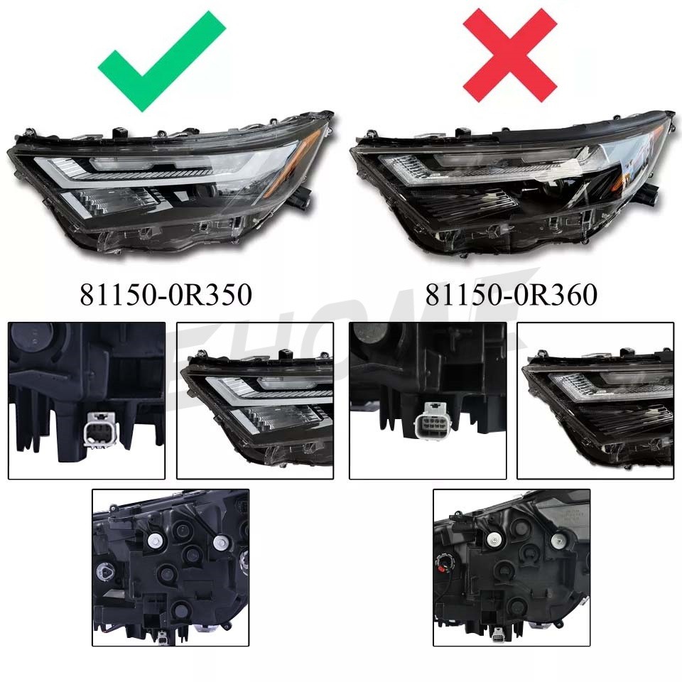 Pair LED Front Headlight Headlamp Assembly LH&RH For Toyota RAV4 2022 ...