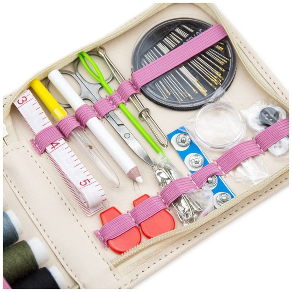 Portable Sewing Tool Set Stitching Tools Travel Needlework Kit ...