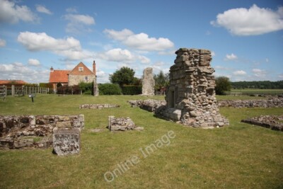 Photo 6x4 Mattersey Priory Wiseton View north in the ruins of Mattersey ...