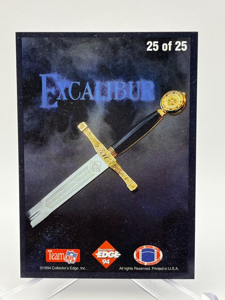 1994 Collector's Edge Excalibur 22k Gold - Excalibur Knight Card #25 | eBay