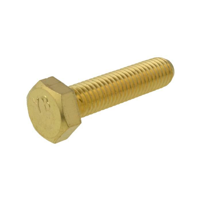 Hex Set Screw M12 (12mm) Metric Coarse Bolt Low Tensile Class 4.6 Brass ...