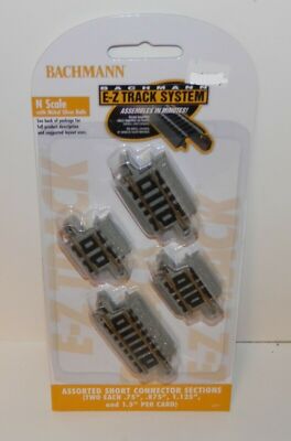 Bachmann N Scale E-Z Track Assorted Short Connector Sections #44899 NIP ...