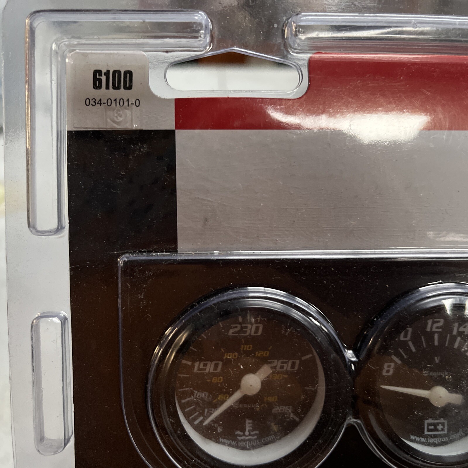Equus Gauge Set 6100; 6000 Series Water Temp, Volt, Oil Pressure Black ...