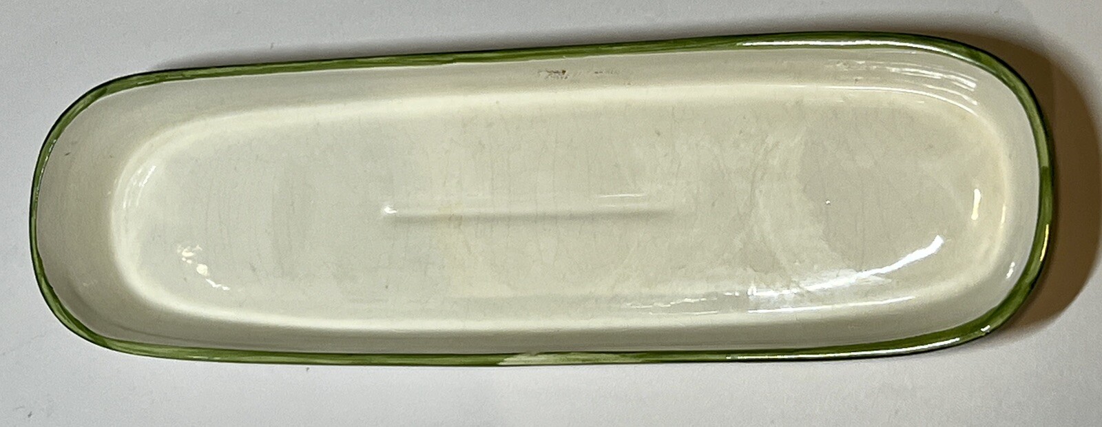 Maxcera Ceramic Olive Tray 13” x 3-1/4” x 1-1/4” Good Used Condition ...