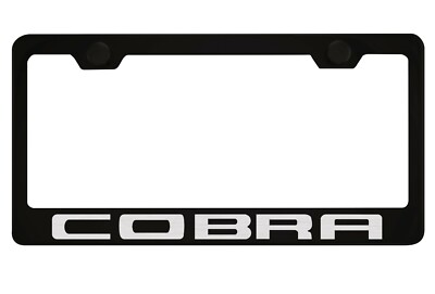 Black License Plate Frame for Cobra | eBay