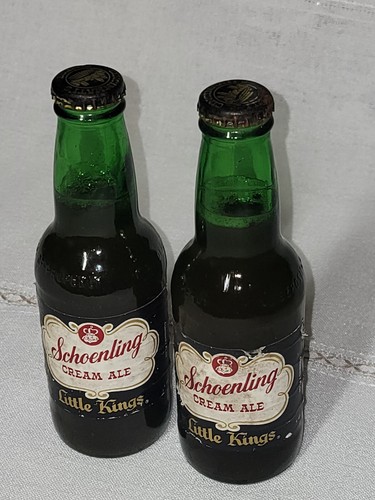 2 Schoenling LITTLE KINGS CREAM ALE BOTTLE ONLY 7" TALL 7 FL.OZ. w/CAP ...