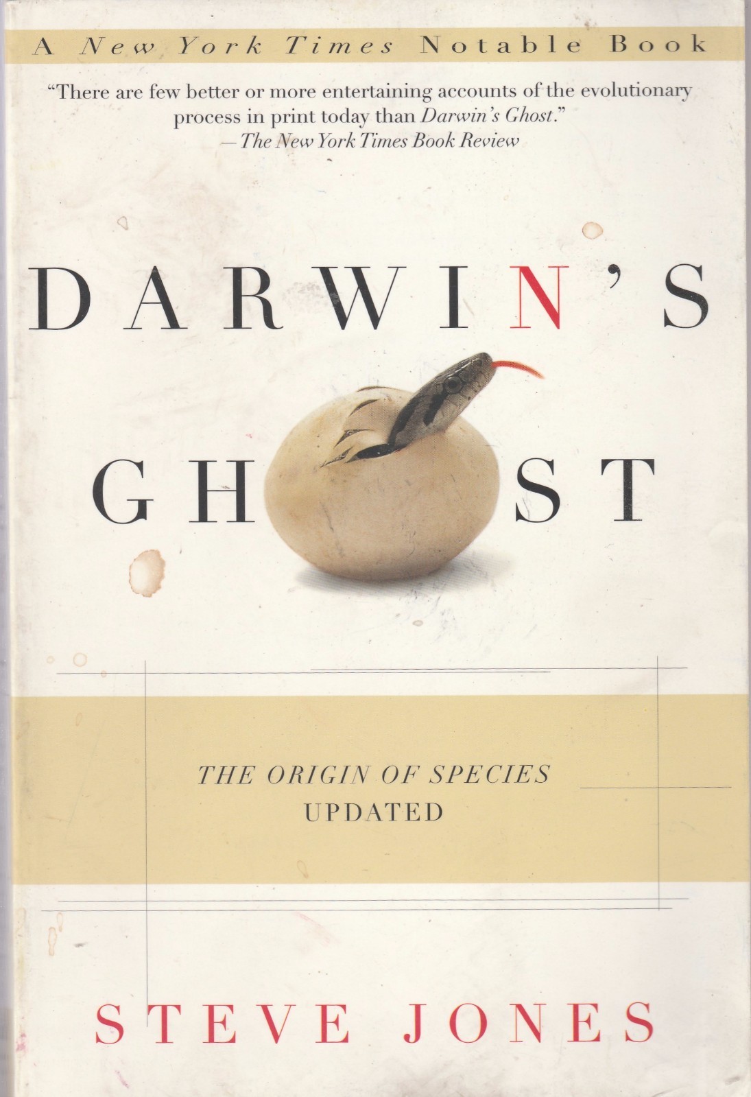 Darwin's Ghost : The Origin of Species Updated by Steve Jones (2001 ...