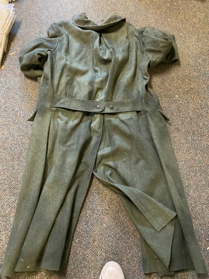 WWII GERMAN M42 1942 INFANTRY EM NCO COMBAT FIELD OVERCOAT GREATCOAT ...