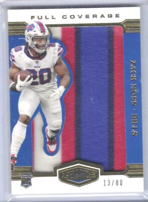 ZACH MOSS 2020 PANINI PLATES & PATCHES FULL COVERAGE JUMBO PATCH RC #D ...