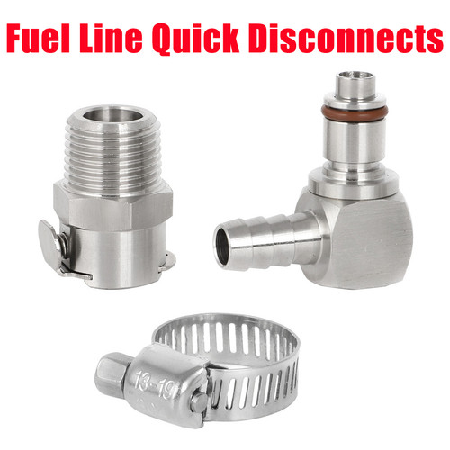 5/16 Gas Tank Fuel Petrol Line Hose Quick Release Disconnect Coupling ...