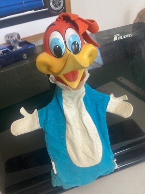 VINTAGE 1962 MATTEL TALKING WOODY WOODPECKER PULL-STRING HAND PUPPET | eBay
