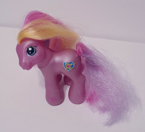 2002 Hasbro My Little Pony SUN SPARKLE STAR HEART 3.5” Collectible Pony ...