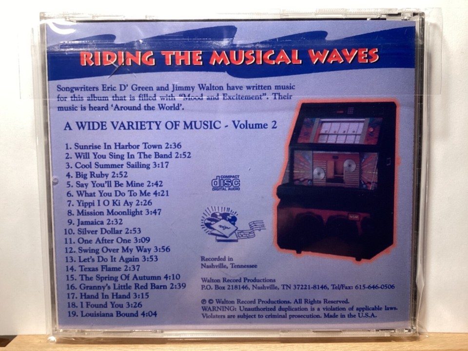 Jimmy Walton & his Musical Group: Riding the Musical Waves (CD Vol. 2 ...
