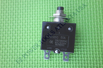 Universal Circuit Breaker 50A 125V 250VAC 32/50VDC 50/60Hz Gas Diesel ...