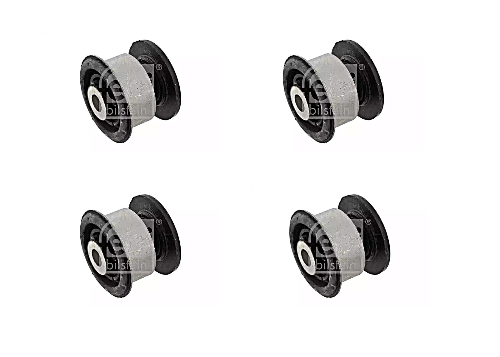 FEBI x4 pcs Control Arm Trailing Bushing Rear Upper Front For AUDI Q7 ...