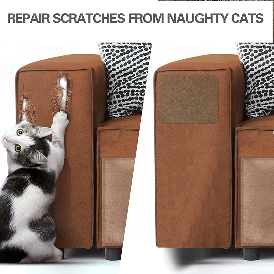 Azobur Sofa Fabric Repair Patch, 6 Piece Microfiber Patches, Self ...