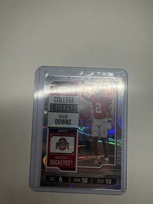 Caleb Downs 2025 Panini Ohio State NIL College Ticket Swirl /199 #3 | eBay