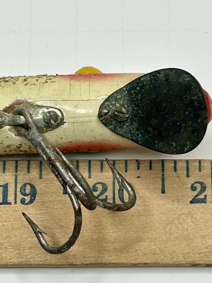 Vtg Cooper Goo Goo Eyes Wood Crank Bait Fishing Lure Connecticut Made ...